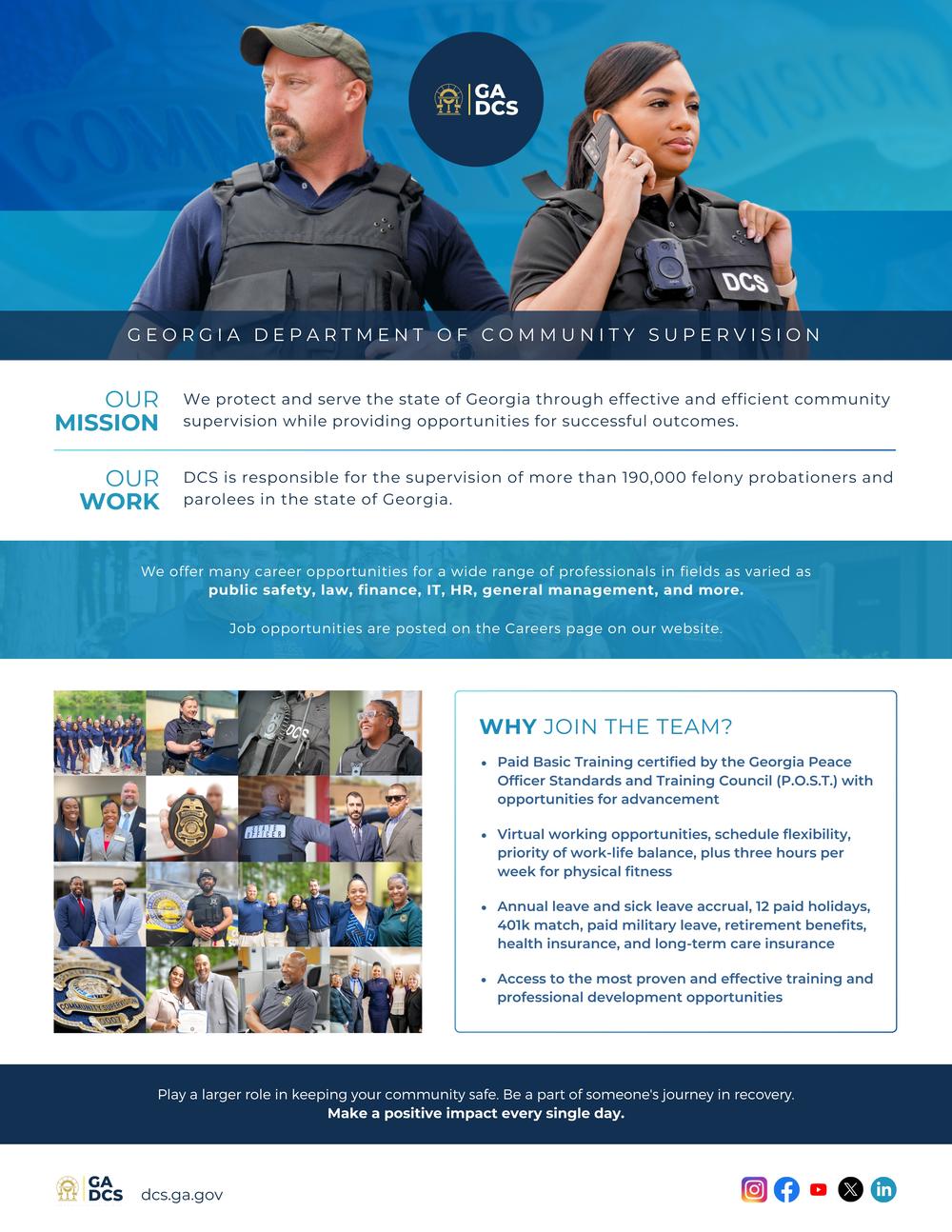 DCS Careers | Department of Community Supervision